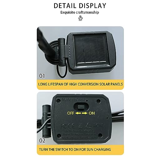 Solar Garden Lights : Solar Lights for Outside Illuminate Outside Spaces with Bright, Beautiful Light, Ideal for homeowners, Gardening Enthusiasts and Parents!(2pack 20LED)