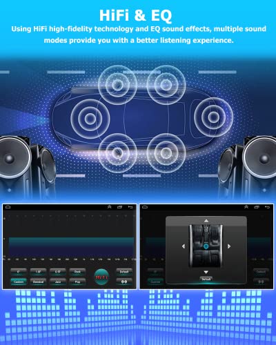 2G+32G for Honda Civic 2001-2005 Radio, Hikity Android 11 Car Stereo Wireless Apple Carplay Android Auto, 9 Inch Touch Screen Car Radio with Bluetooth/GPS Navigation/WiFi/HiFi/Split Screen