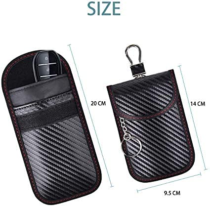 Faraday Pouch for car Keys,2 Pack Faraday Bag | Car Key Signal Blocking Pouch | Keyless Entry Car Keys Case | RFID Blocker Bag for Car Security | Anti-Theft Remote Entry Keyless protector