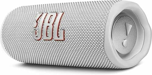 JBL Flip 6 - Waterproof Portable Bluetooth Speaker, Powerful Sound and deep bass, IPX7 Waterproof, 12 Hours of Playtime with Megen Hardshell Case - White