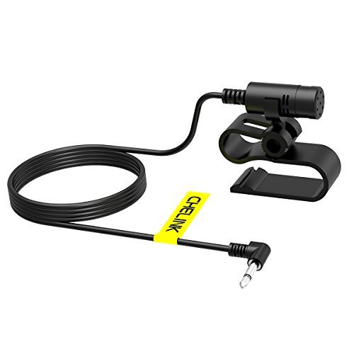 CHELINK 2.5mm Microphone External Portable Assembly for Car Vehicle Head Unit Pioneer DVD GPS, Universal Replacement Bluetooth Mic 2.5mm Jack Cable Enabled Hands Free Calling with Clip Mount(2.5mm)