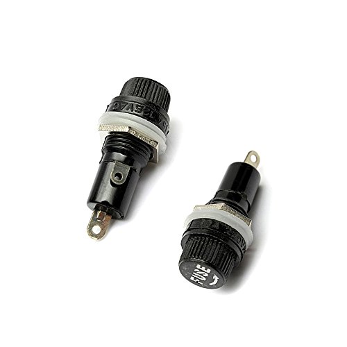 LGEGE 10pcs Electrical Panel Mounted 5 x 20mm Fuse Holder for Radio Auto Stereo