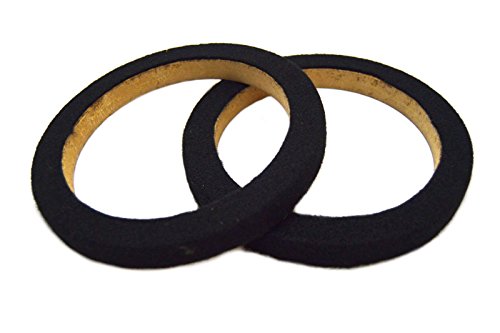 Pipeman's Installation Solution 2 Pair 8" MDF Wood Speaker Mounting Spacer Rings Black Carpet Car Audio
