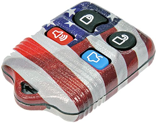 Dorman 13607US Keyless Entry Transmitter Cover Compatible with Select Ford / Lincoln / Mercury Models, Red; White; Blue