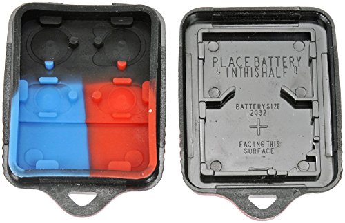 Dorman 13607US Keyless Entry Transmitter Cover Compatible with Select Ford / Lincoln / Mercury Models, Red; White; Blue