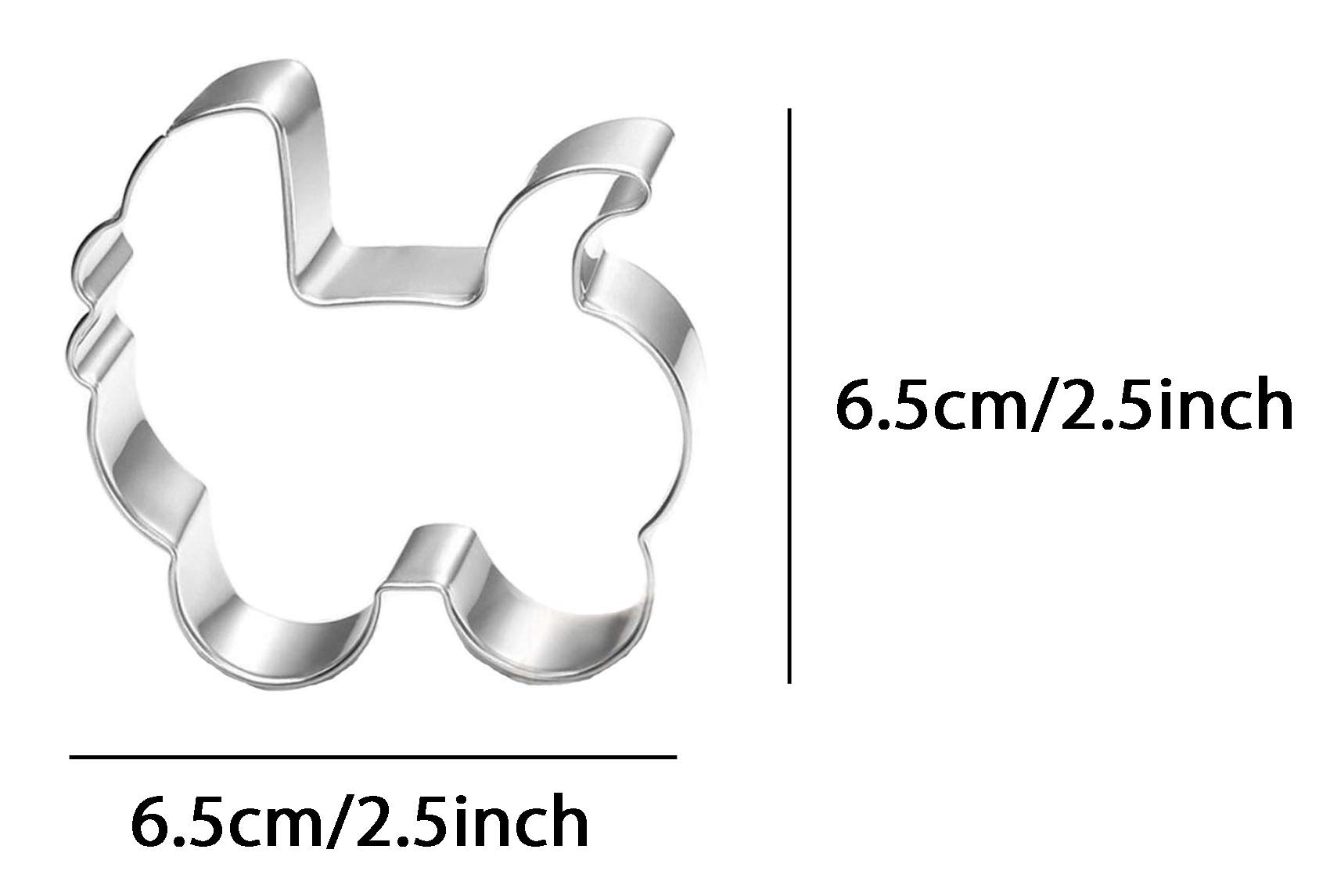 ZDYWY Baby Carriage Shaped Cookie Cutter for Baby Shower