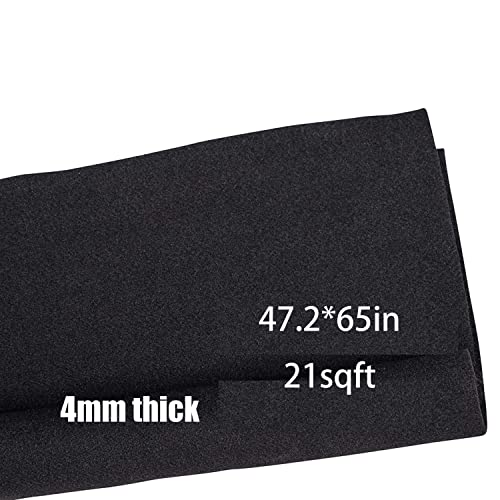 Chimailong Speaker Box Carpet Fabric Black: Car Trunk Truck Auto Automotive Liner Speakers Subwoofer Interior Cover Roll Carpeting for Sub Box Polyester Fiber Material 47 X 65 in 21.25 Sqft(Folded)