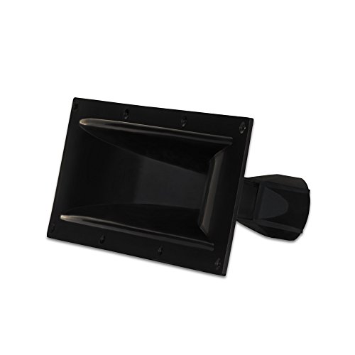 Goldwood Sound Molded Tweeter or Midrange Speaker Lense Heavy Duty Abs Directivity Speaker Horn Black (GM-600PB)