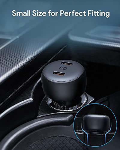 [Apple MFi Certified] USB C Car Charger, for iPhone Fast Car Charger PD 40W Dual Ports 2Pack Car Phone Charger with Lightning Cable Compatible with iPhone 14/13/12/11/Pro/MAX/XS/iPad Pro/Samsung