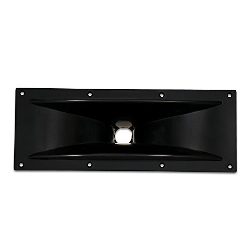 Goldwood Sound Molded Tweeter or Midrange Speaker Lense Heavy Duty Abs Directivity Speaker Horn Black (GM-600PB)