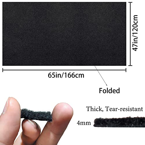 Chimailong Speaker Box Carpet Fabric Black: Car Trunk Truck Auto Automotive Liner Speakers Subwoofer Interior Cover Roll Carpeting for Sub Box Polyester Fiber Material 47 X 65 in 21.25 Sqft(Folded)