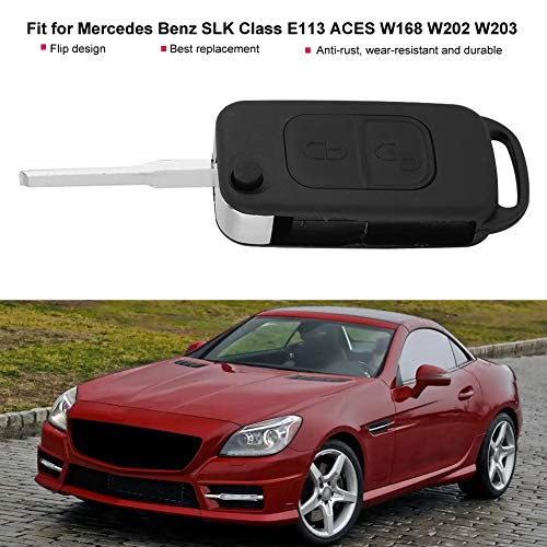 Duokon Flip 2 Button Remote Key Fob Case Shell Cover,Plastic key-fob 2006 sprinter For SLK Class E113 ACES W168