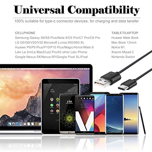 Samsung Adaptive Fast Charger Kit for Samsung Galaxy S10/ S10e/ S9/S8/S8 Plus/Note 8/9,LaoFas USB 2.0 Recharger Kit (Wall Charger + Car Charger + 2 x Type C USB Cables) Quick Charger-Black