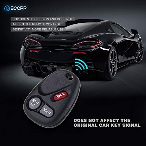 ECCPP Replacement Keyless Entry Remote Key Fob fit for Chevy S10 Chevy Silverado 1500 2500 Chevy Tahoe GMC Sierra 1500 KOBLEAR1XT (2x KOBLEAR1XT 15042968 K0BLEAR1XT)