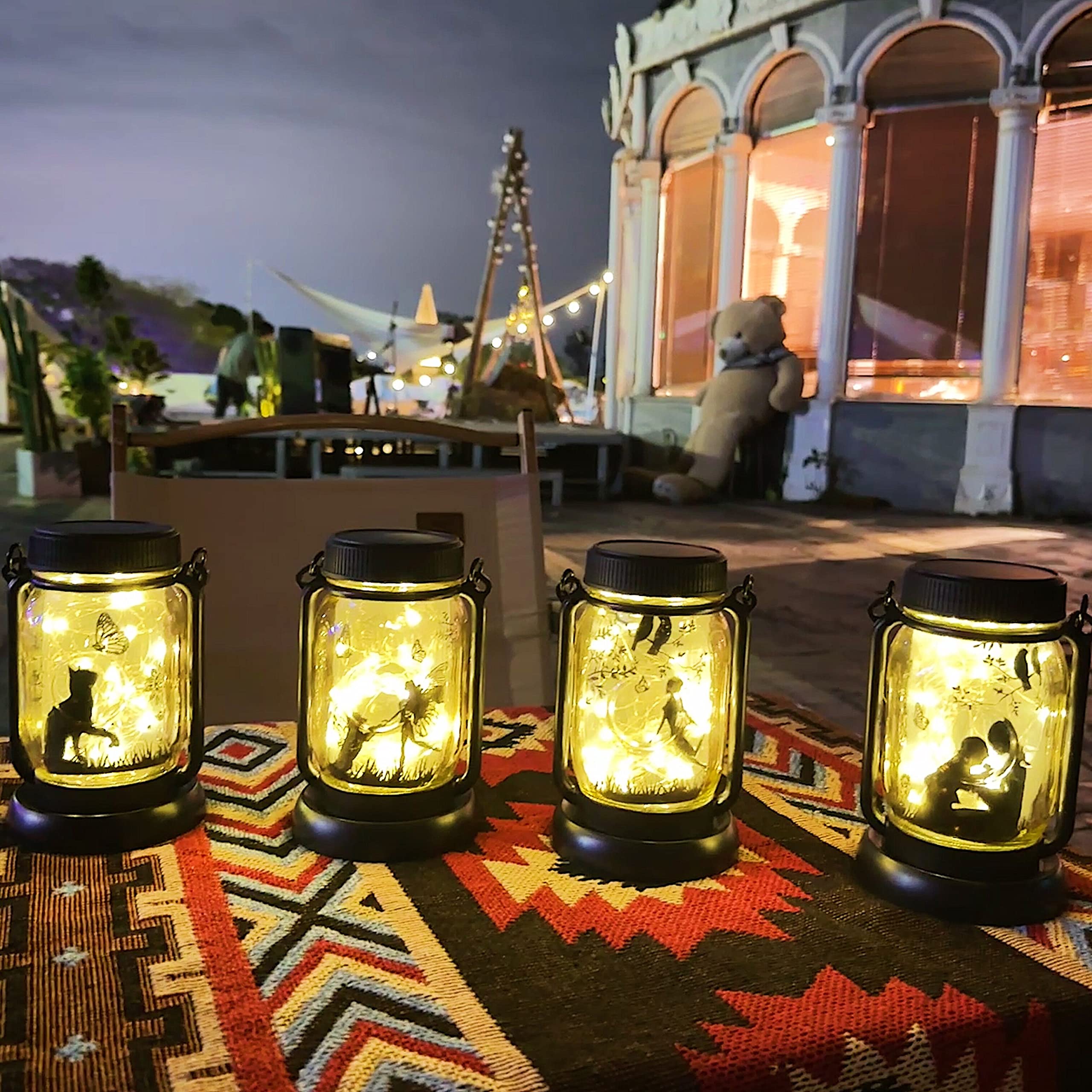 Mother Gift, Solar Light, Garden Ornaments for Outside, jar Bottle Light, Gift for mom, Gift for mom Birthday, Gift for mom from Daughter