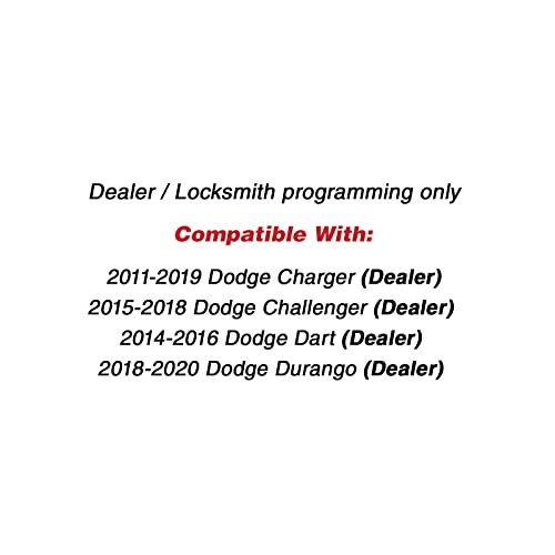 KeylessOption Keyless Entry Remote Car Smart Key Fob for Dodge Charger Challenger Dart Journey Chrysler 300 M3N-40821302