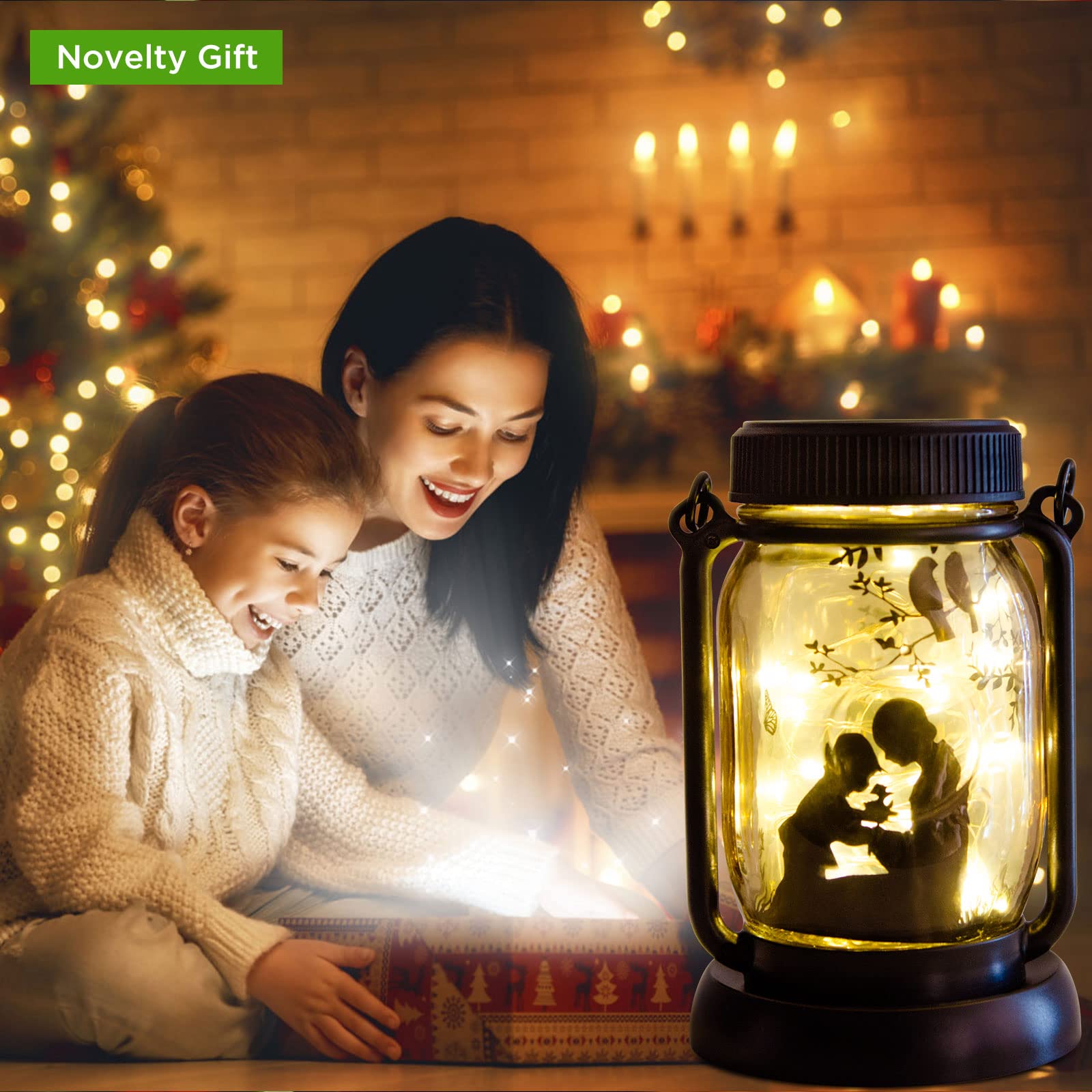 Mother Gift, Solar Light, Garden Ornaments for Outside, jar Bottle Light, Gift for mom, Gift for mom Birthday, Gift for mom from Daughter