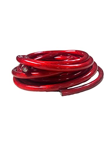 IMC Audio 4 Gauge AWG CCA Power Ground Wire Cable (5ft Black & 5ft Red) Welding Wire, Battery Cable, Automotive RV Wiring, Car Audio Speaker Stereo 4 Gauge Power Wire 10 Feet Total
