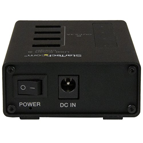 StarTech.com 4-Port Charging Station for USB Devices with Smart Charging - 48W/9.6A - Dedicated Desktop Multi-Device USB Charging Station (ST4CU424)