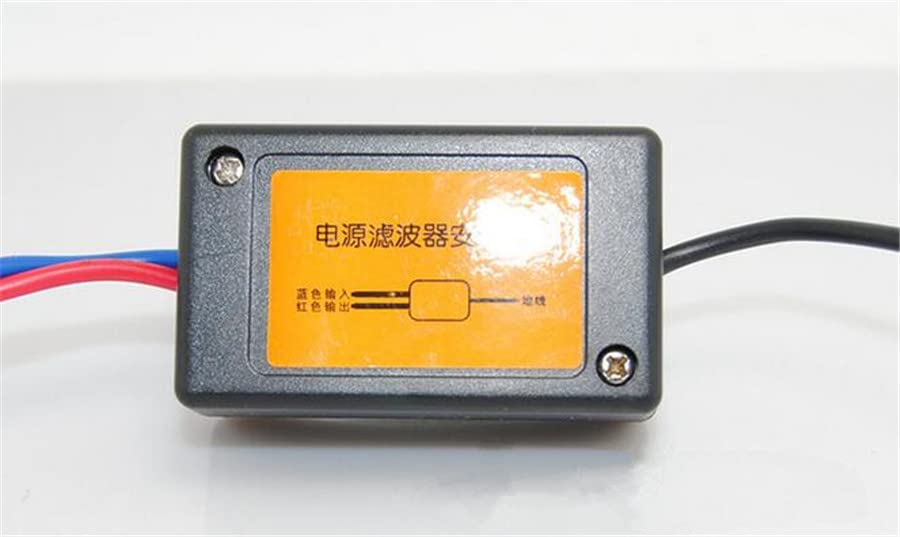 Yassdwbn 12V Car Audio Radio Power Noise Filter Suppressor Isolator Eliminating Noise
