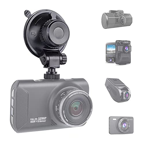 Sportway S501 Suction Cup Dash Cam Mount Holder (5th Gen) with Replaceable Joint for CHORTAU OldShark NIUTA Boogiio ORSKEY Abask and Most Other Car Dash Cameras