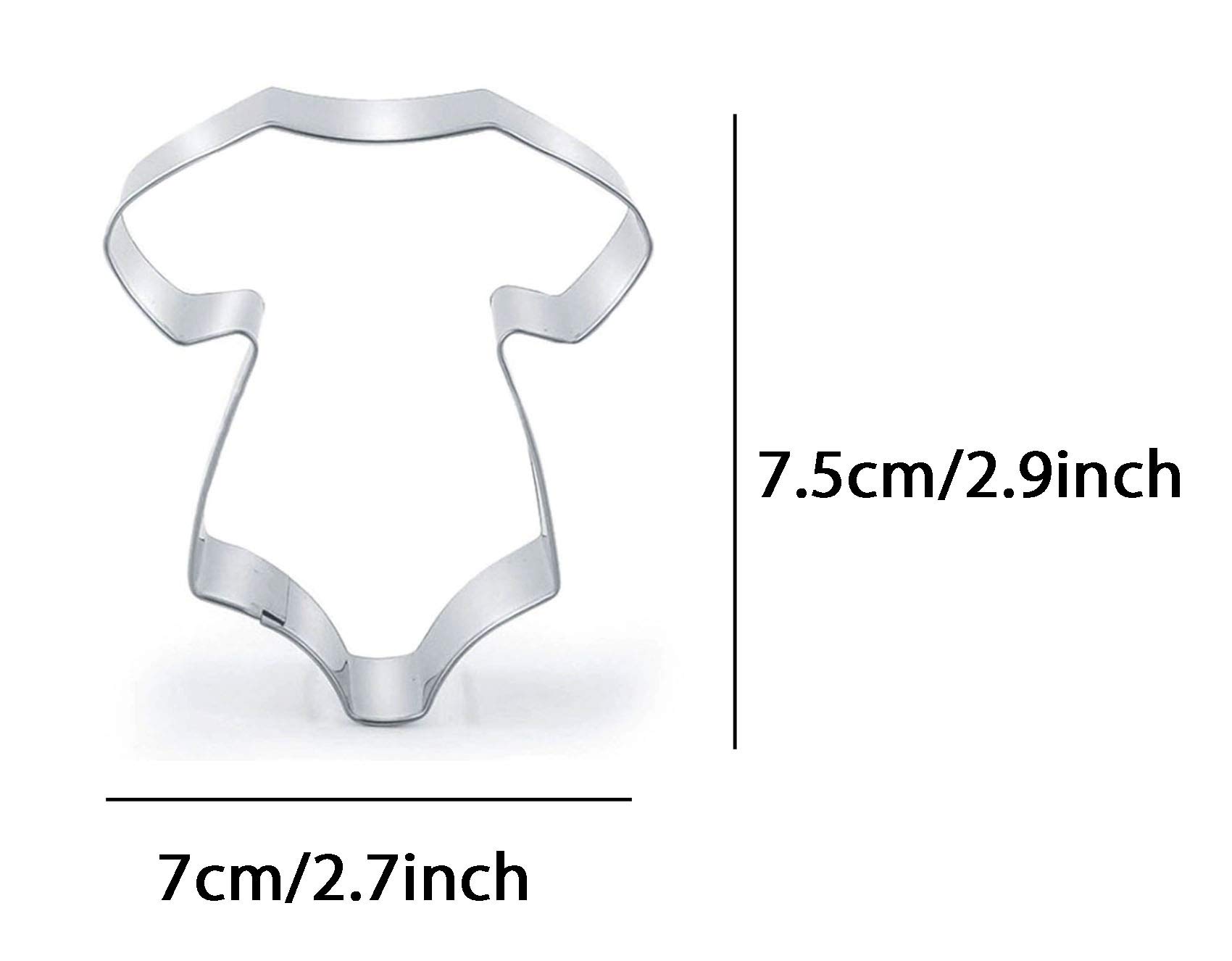 ZDYWY Baby Onesies Dress Shaped Cookie Cutter for Baby Shower