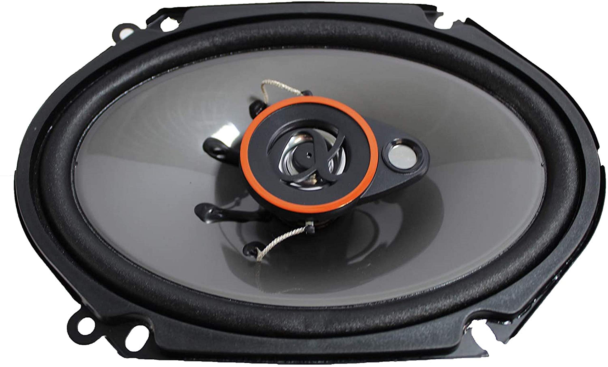 Alphasonik AS68 6x8 inch 350 Watts Max 3-Way Car Audio Full Range Coaxial Speakers with Universal Mounting Holes for Easy Installation