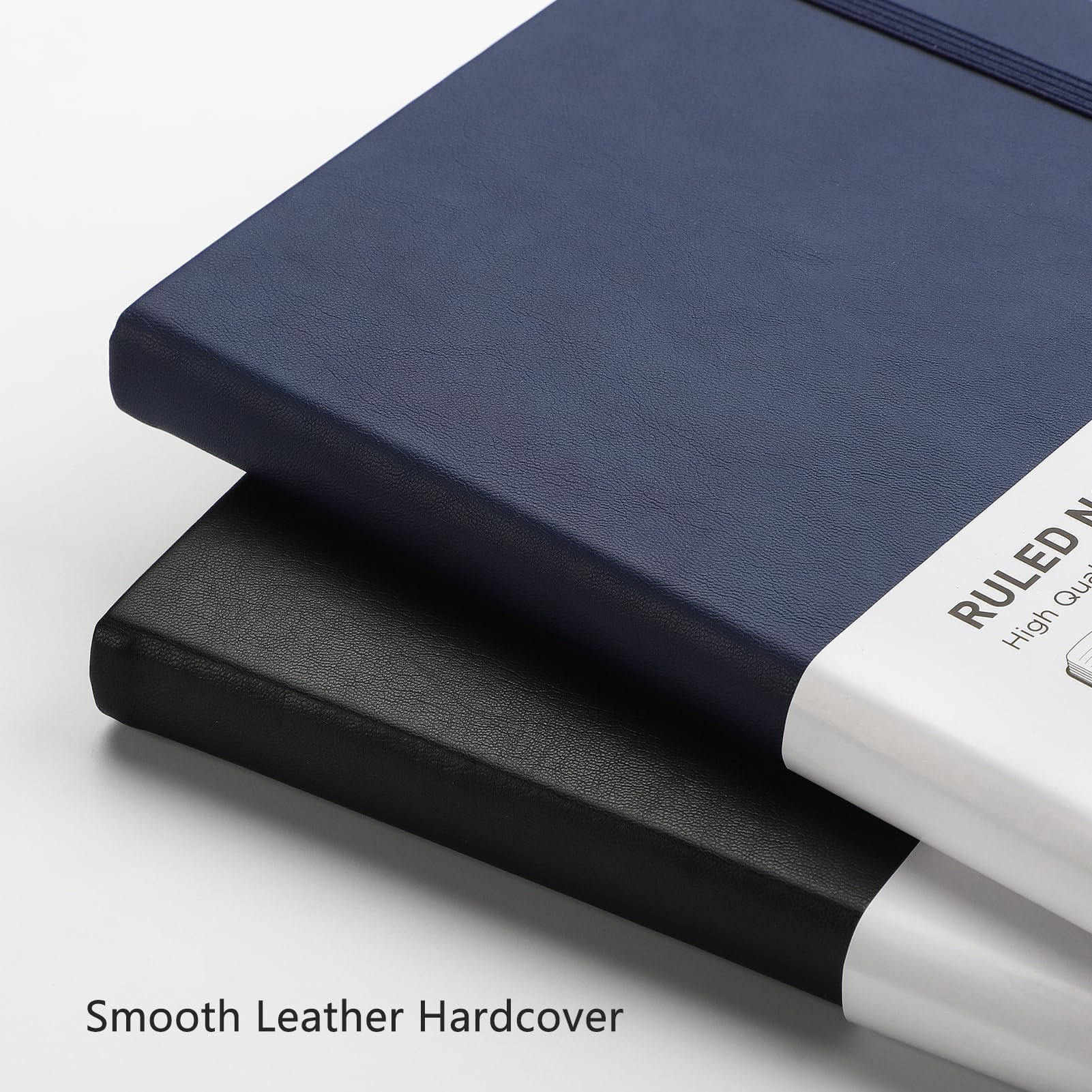 RETTACY Lined Journal Notebook Hardcover 2 Pack - A5 Business Journal with 376 Numbered Pages,100gsm Thick Paper 5.75'' × 8.38''