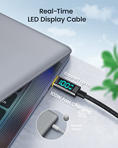 65W USB C Charger, AOHI 2 Ports 67W USB C GaN Charger Power Adapter, PPS Foldable Compact PD Fast Wall Charger with 4ft USB-C Display Cable for MacBook Pro/Air, iPhone 14, iPad Pro,Galaxy, Steam Deck