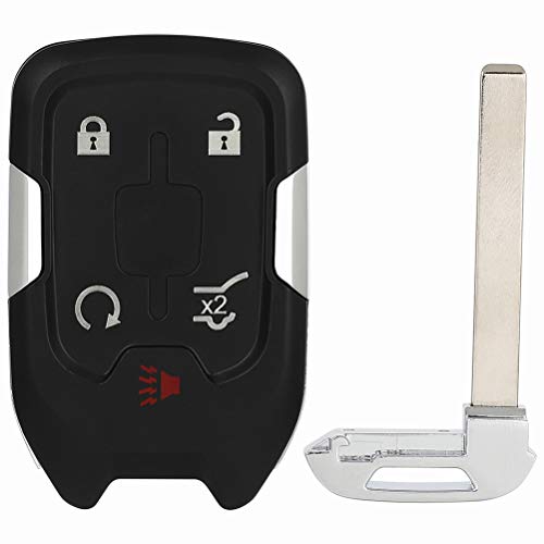 ANGLEWIDE Car Key Fob Keyless Entry Remote SHELL CASE Replacement for 17 for GMC DENALI XL (FCC 13508275) 5 Buttons 1pad