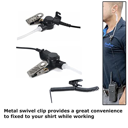 Maximalpower 3.5mm Surveillance Plug Coil Tube Earbud Audio Kit for Two-Way Radios RH617-1 N x 10 Pack