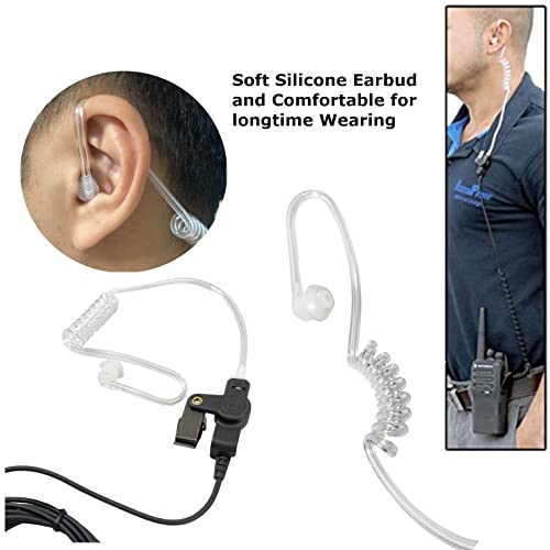 Maximalpower 3.5mm Surveillance Plug Coil Tube Earbud Audio Kit for Two-Way Radios RH617-1 N x 10 Pack
