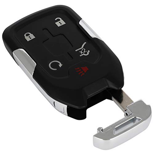 ANGLEWIDE Car Key Fob Keyless Entry Remote SHELL CASE Replacement for 17 for GMC DENALI XL (FCC 13508275) 5 Buttons 1pad