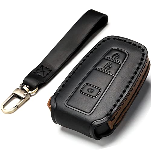 ZiHafate Car Key Fob Cover Case Compatible with Toyota Keyless Remote Control 2022、2021、2020、2019、2018、2017、2016 RAV4 Camry Corolla Avalon Tacoma Highlander 4Runner Tundra Prius Prado etc.(BN-Black) …