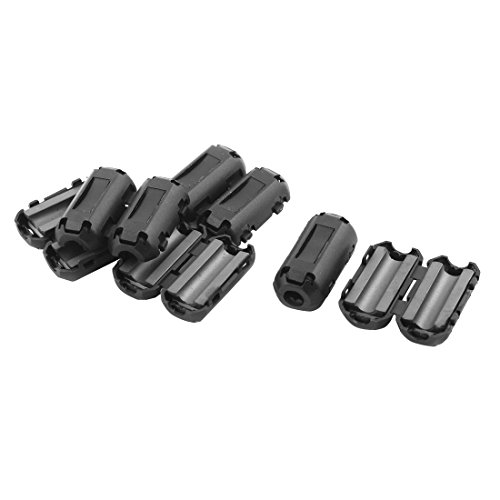 uxcell Clip on EMI RFI Noise Ferrite Core Filter for 4 mm Cable