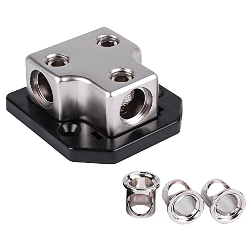 Skar Audio x1 0/4 Gauge Input to x2 0/4 Gauge Outputs Power Distribution Block (SK-DIST-BLK3)