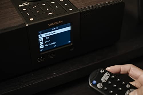 Sangean WFR-32 7-Watt Stereo Wood Cabinet Wi-Fi Internet Radio Media Center with Bluetooth