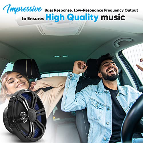 PyleUsa 8'' Single Voice Coil Car Subwoofer - 250 Watts at 4-Ohm Car Audio Powered Subwoofer, Paper Cone with Cloth Edge, Designed for Custom Audio Car, Truck, Mobile Vehicle Applications - PLMG85