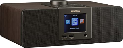 Sangean WFR-32 7-Watt Stereo Wood Cabinet Wi-Fi Internet Radio Media Center with Bluetooth