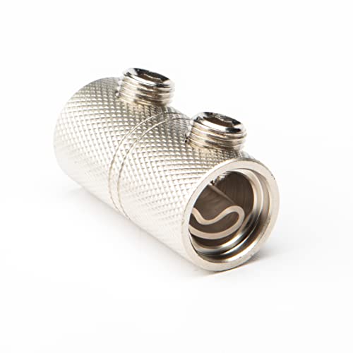 Harmony Audio HA-WC0 Car Stereo Power or Ground 1/0 Gauge Wire Splice Coupler - Nickel Plated