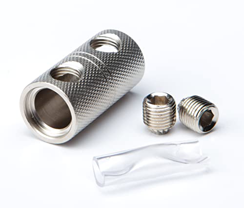Harmony Audio HA-WC0 Car Stereo Power or Ground 1/0 Gauge Wire Splice Coupler - Nickel Plated