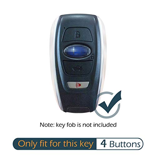 GFDesign 2 Pcs Silicone Key Fob Cover Remote Case Keyless Rubber Protector Holder Compatible with Subaru Ascent BRZ Crosstrek Forester Impreza Legacy Outback WRX STI XV Crosstrek 4 Buttons