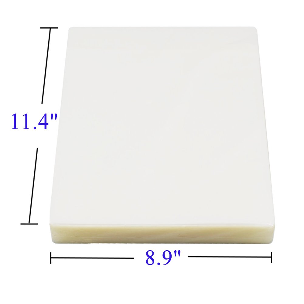 Immuson Thermal Laminating Pouches 8.9 x 11.4, 5 Mil Thickness, Crystal Clear Finish, 100 Pack