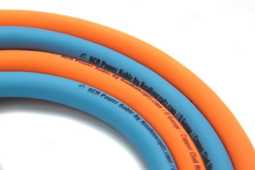 KnuKonceptz KCA Kandy Kable Neon Blue 8 Gauge Power Wire (Sold in 20 Foot increments)