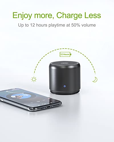 EWA A106Max Loud Bluetooth Speakers Extra Deep Bass, 8W HD Sound Louder Volume Wireless Speaker, Bluetooth 5.0 Wireless for Home, Party, Outdoor, Travel (Black)