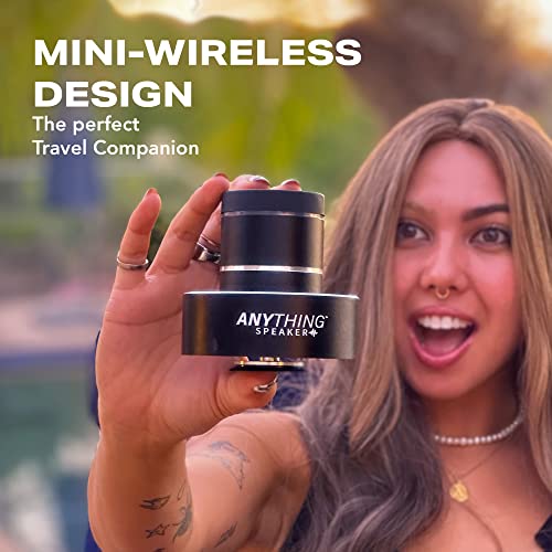 Anything Speaker PRO - Turn Anything Into A Speaker - Mini Bluetooth Travel Speaker - Bone Conduction Vibration