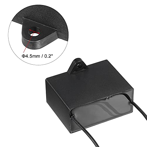 uxcell Ceiling Fan Capacitor CBB61 35uF 250V AC 2 Wires Metallized Polypropylene Film Capacitor 58x45x26mm for Electric Fan Pump Motor Generator 2Pcs