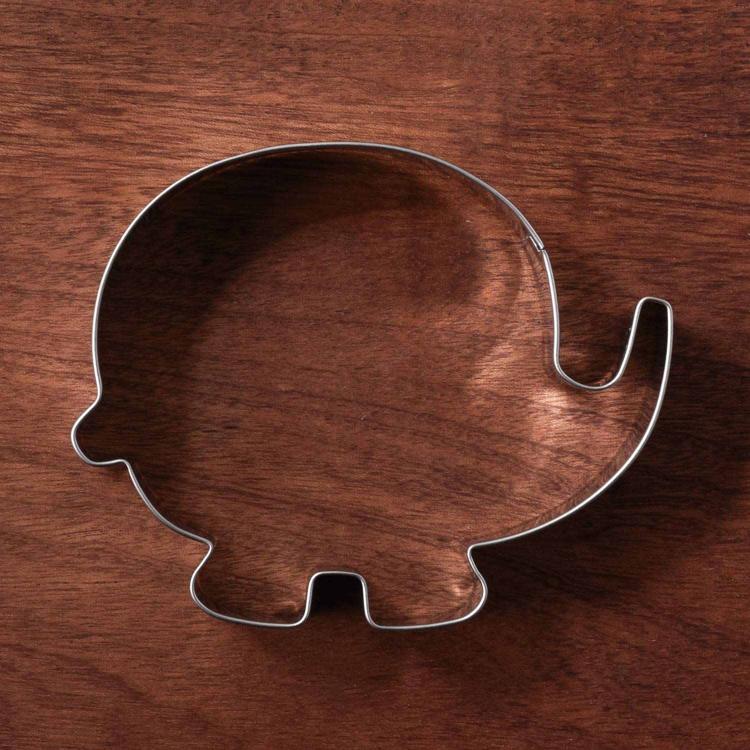 LILIAO Cute Elephant Cookie Cutter for Baby Shower - 4 x 3.3 inches - Stainless Steel