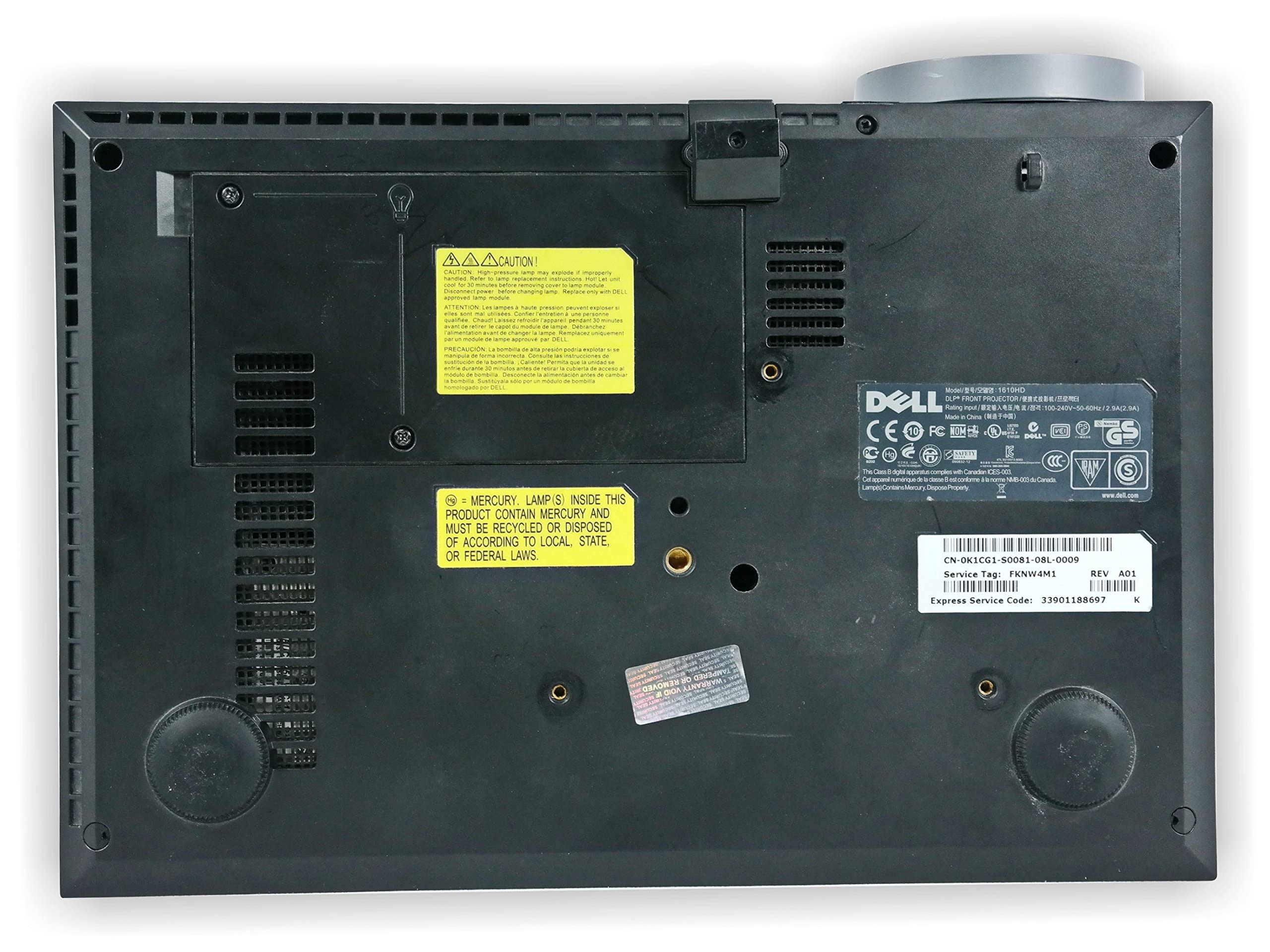 Dell 1610HD 3D Ready DLP Projector - 1080p - HDTV - 1280 x 800 - WXGA - 2100:1 - 3500 lm - HDMI - USB