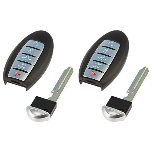 fits 2016 2017 2018 Nissan Altima Maxima Smart Key Fob Keyless Entry Remote (KR5S180144014 7812D-S180204), Set of 2